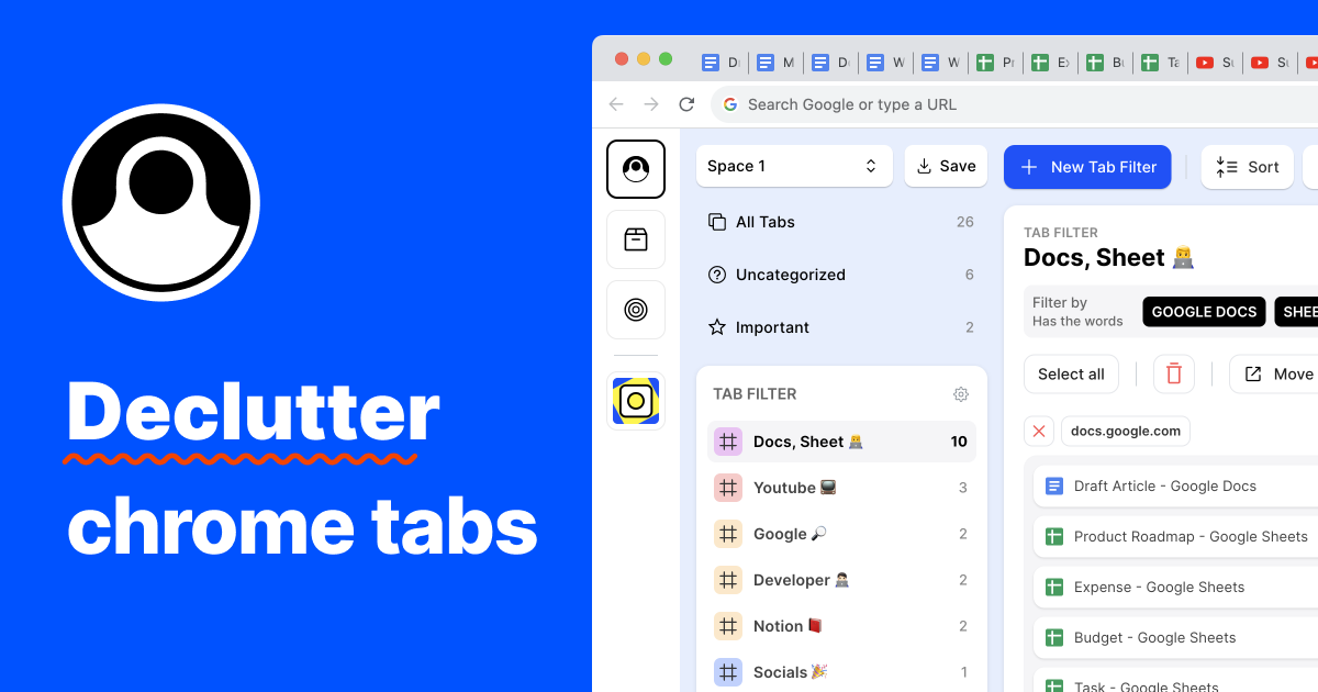 TabBrew | Declutter your chrome tabs!